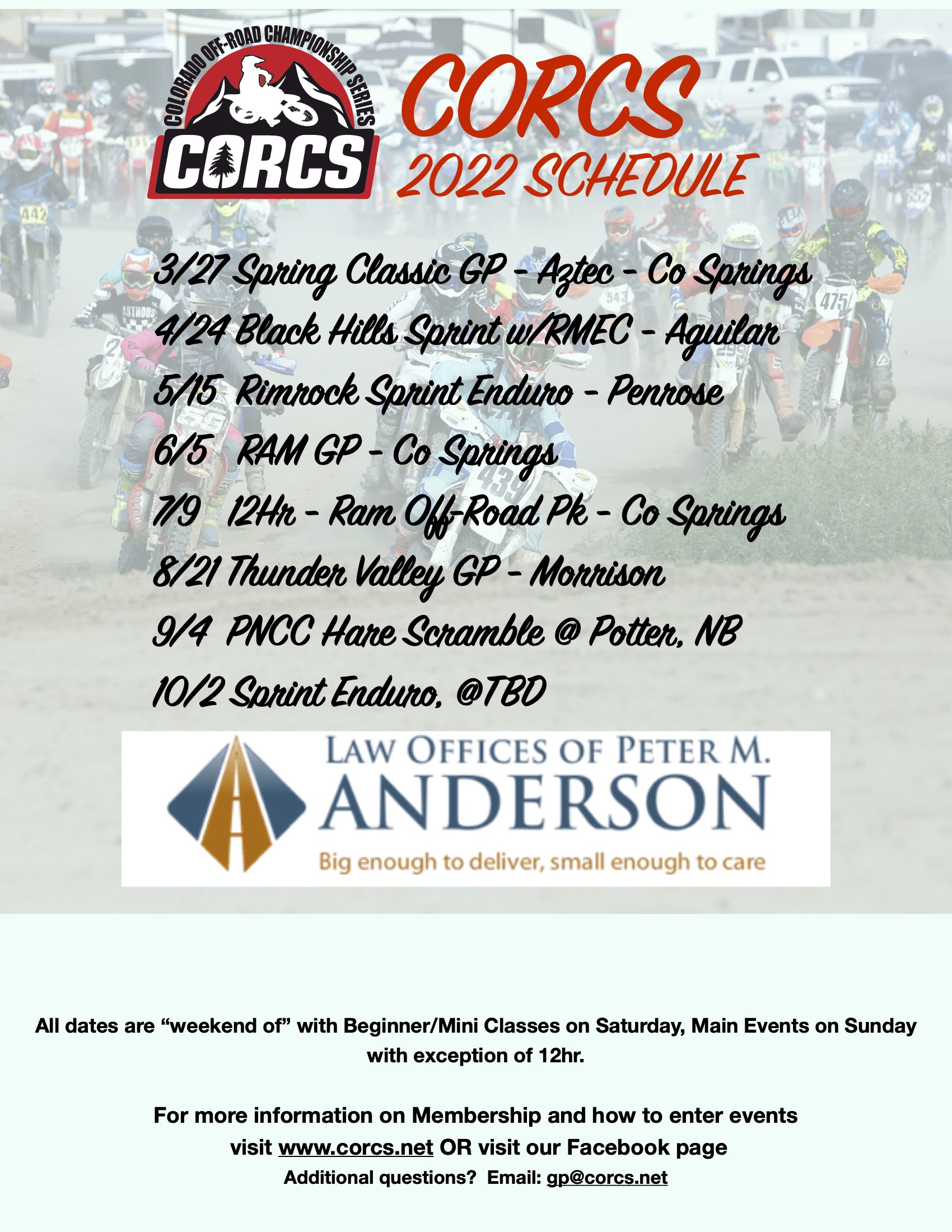 CORCS Off-Road Championship Series | Colorado Dirt Bike Racing