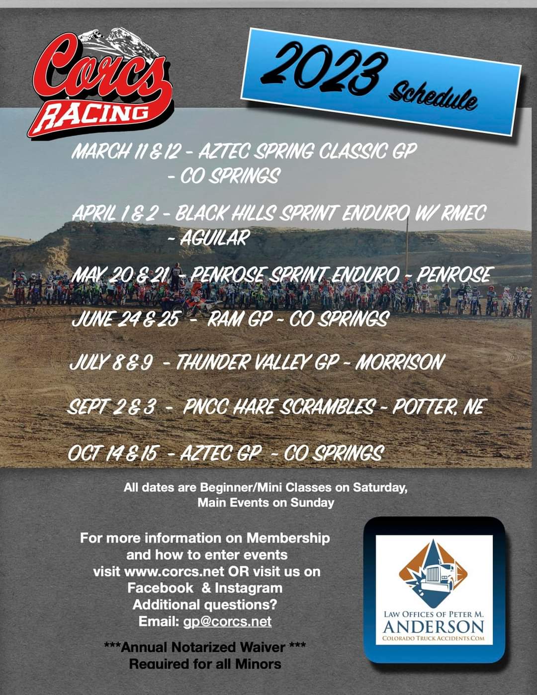 CORCS Off-Road Championship Series | Colorado Dirt Bike Racing